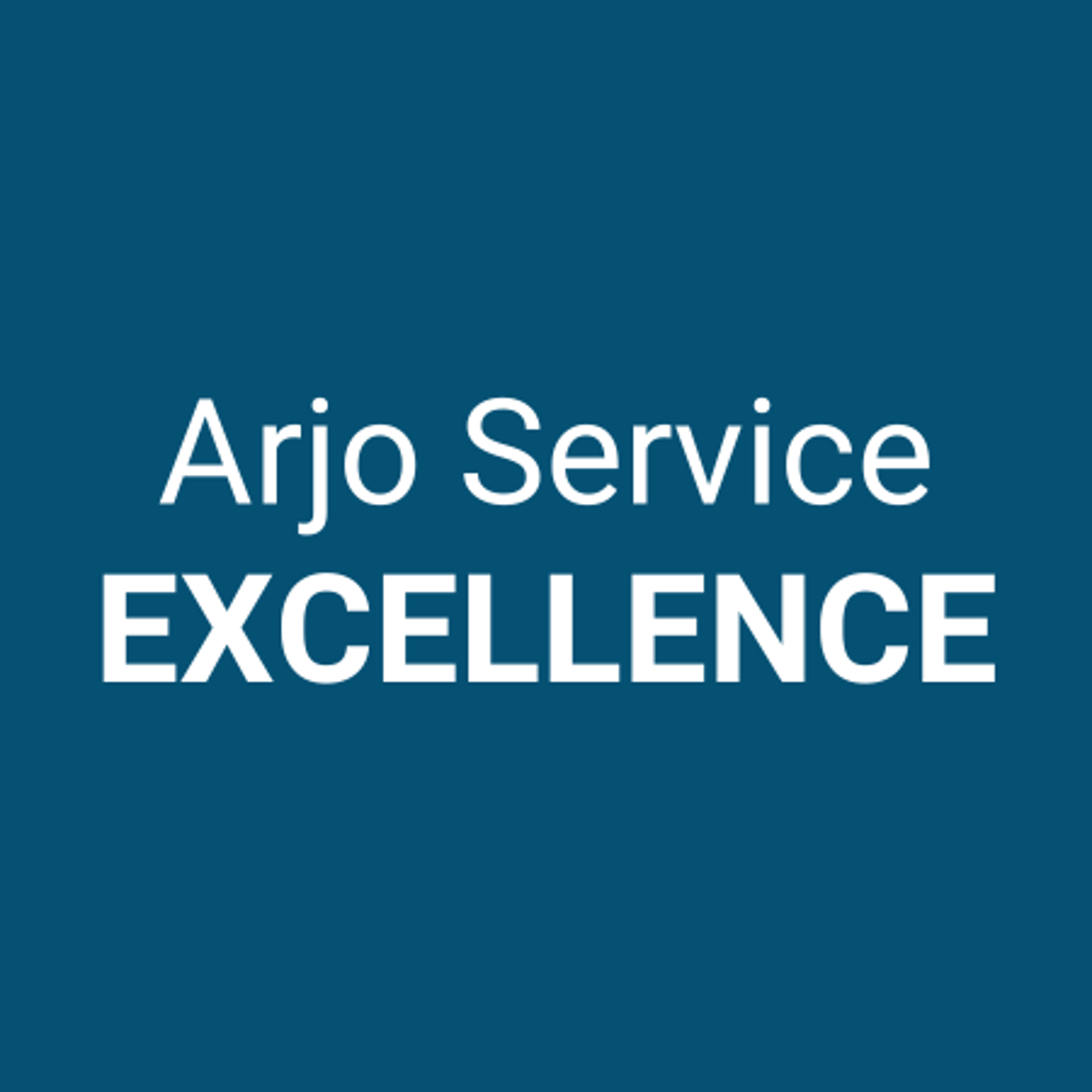 Arjo service EXCELLENCE | Arjo